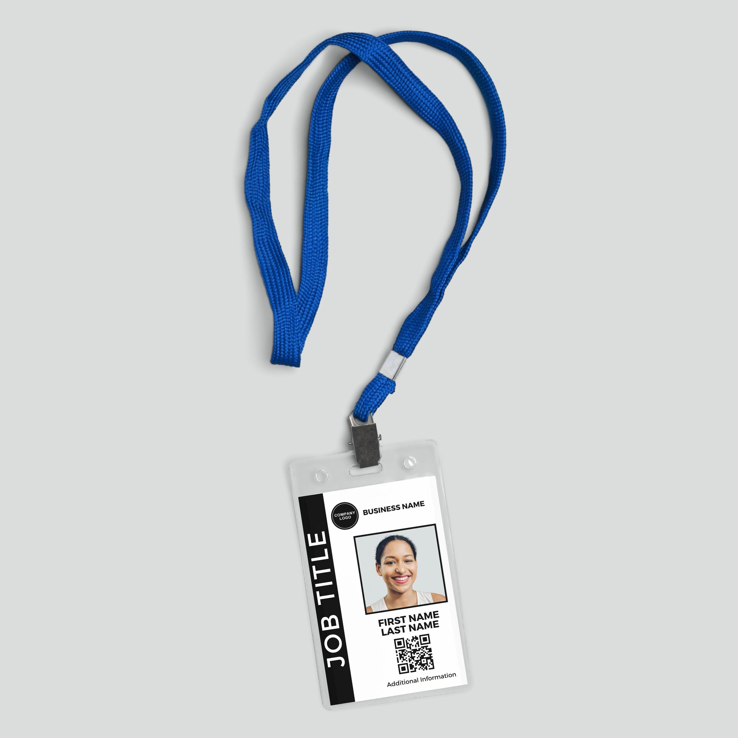ID Badge, Custom ID Badge, Custom ID Card, Id Card Template, Employee ...