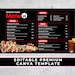 Food Menu, Menu Template, TV Menu Board, TV Menu Template, Food Menu ...