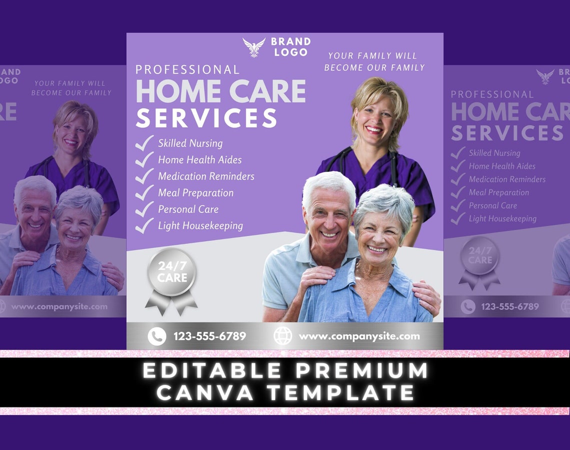 Home Care Flyer, Home Care Services, Home Care Business, Home Care ...