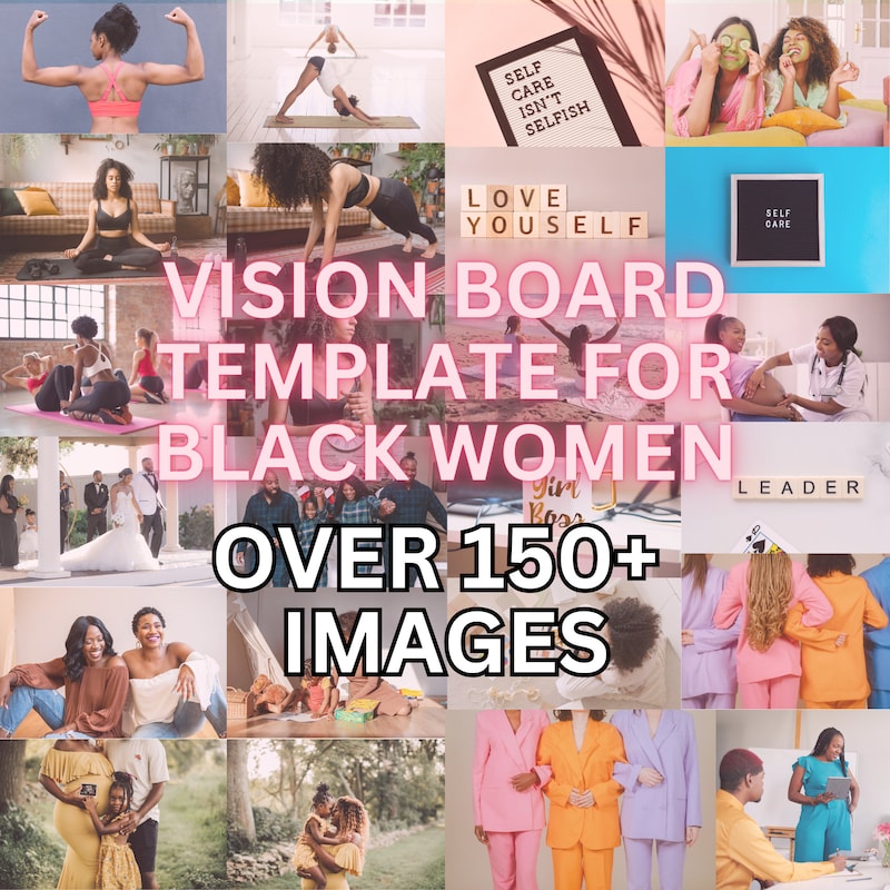 Black Girl Vision Board - Etsy