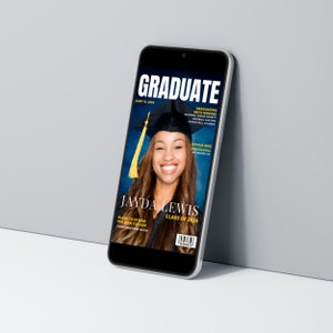 Graduation Magazine Template, Graduation Magazine Cover, Graduation ...