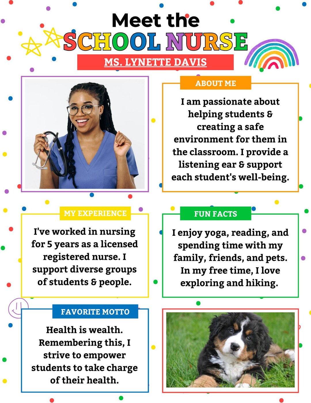 Meet the School Nurse, Nursing Flyer, Nurse Flyer, Meet the Teacher ...