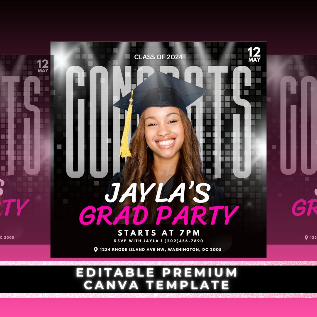 Graduation Party, Graduation Party Invitation, Grad Party Invite, Grad ...