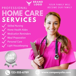 Home Care Flyer Bundle, Home Care Services, Home Care Business, Home ...