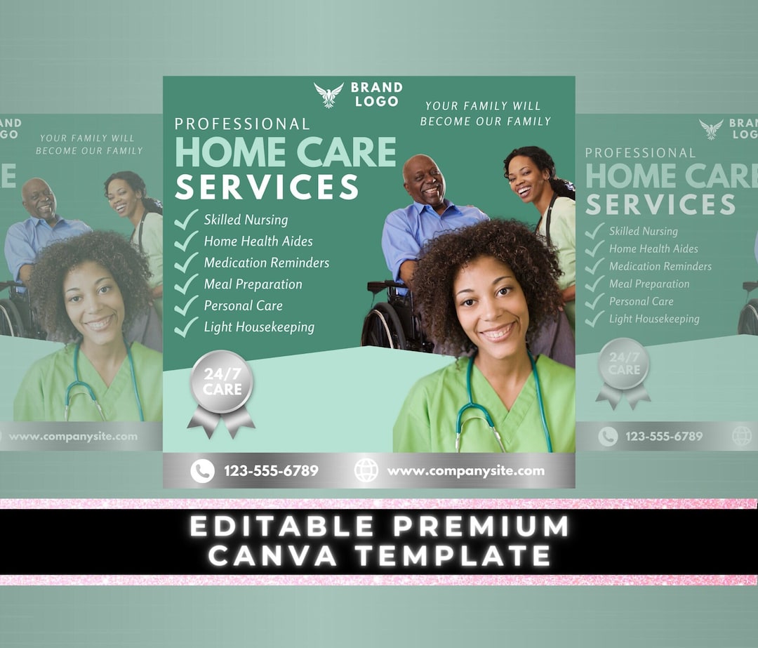 Home Care Flyer, Home Care Services, Home Care Business, Home Care ...