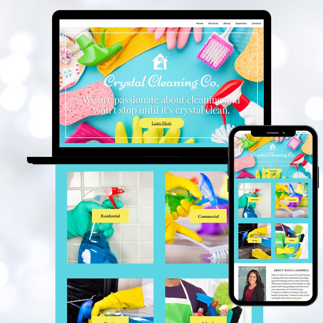 Cleaning Website Template, Cleaning Business, Commercial Cleaning ...