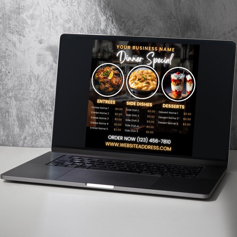 Dinner Sale Flyer, Dinner Special, Dinner Menu, Flyer for Restaurant ...