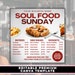 Soul Food Flyer, Soul Food Menu, Dinner Menu, Dinner Special Flyer ...