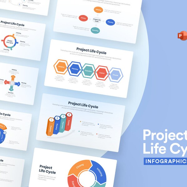 Life Cycle Powerpoint Template - Etsy