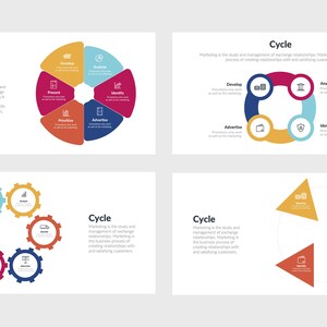 Cycle Infographics Powerpoint Template PPTX Keynote Template Google ...