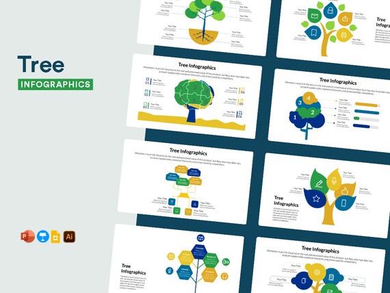 Tree Infographics Powerpoint Template PPTX Keynote | Etsy