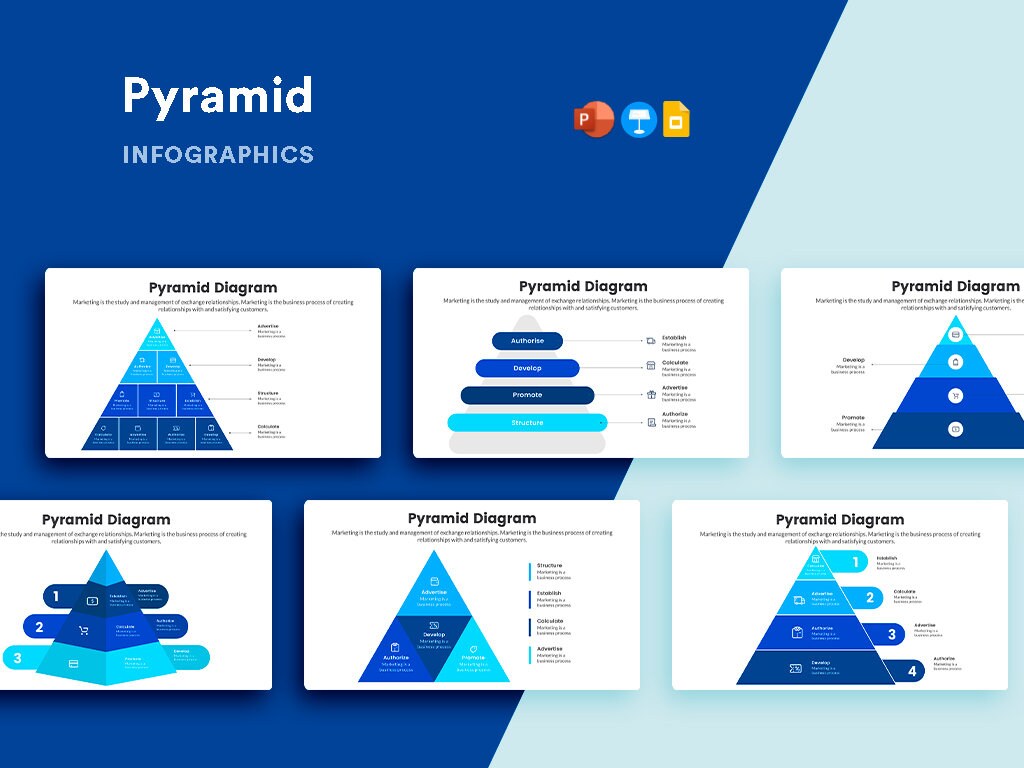 Pyramid Infographics Powerpoint Template PPTX Keynote Template Google ...