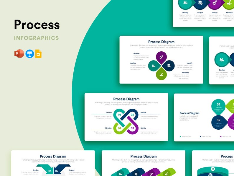 Process Infographics Powerpoint Template PPTX Keynote Template Google ...