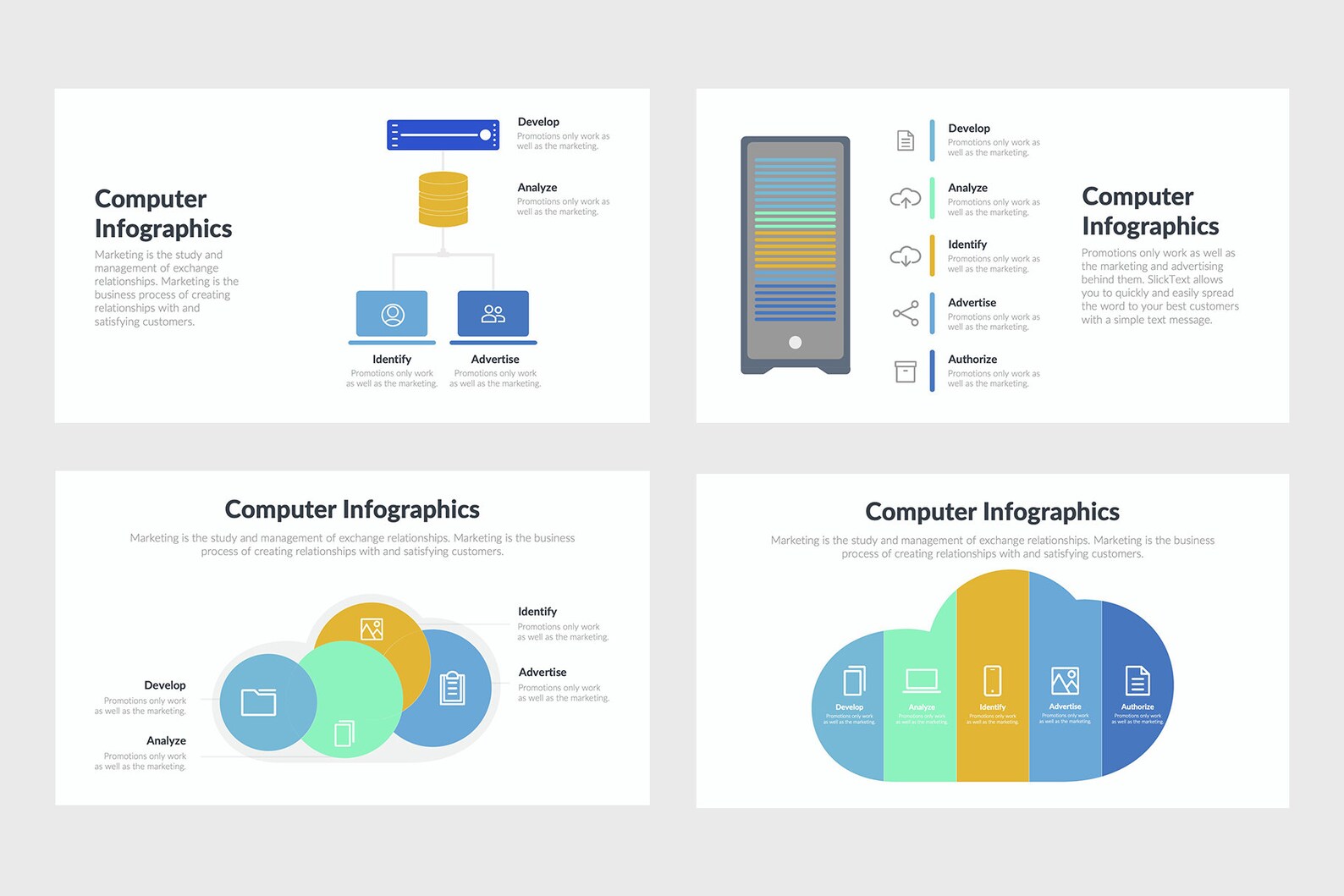 Computer Infographics Powerpoint Template PPTX Keynote Template Google ...