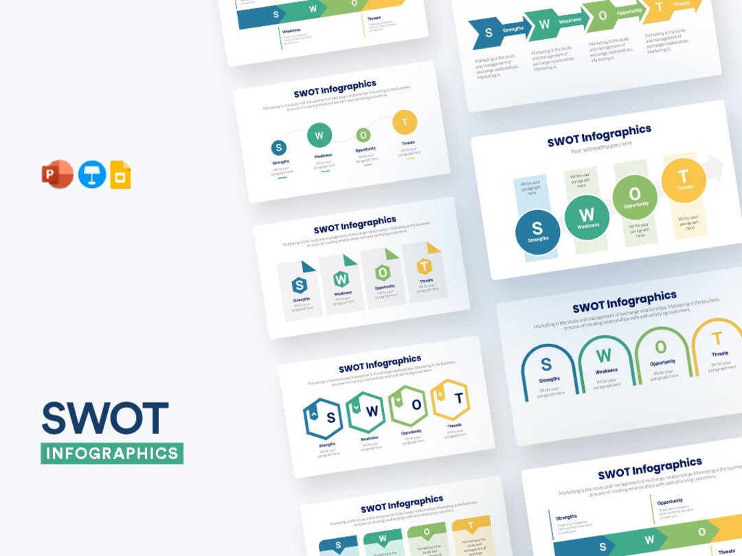 SWOT Infographics Powerpoint Template PPTX Keynote Template Google ...