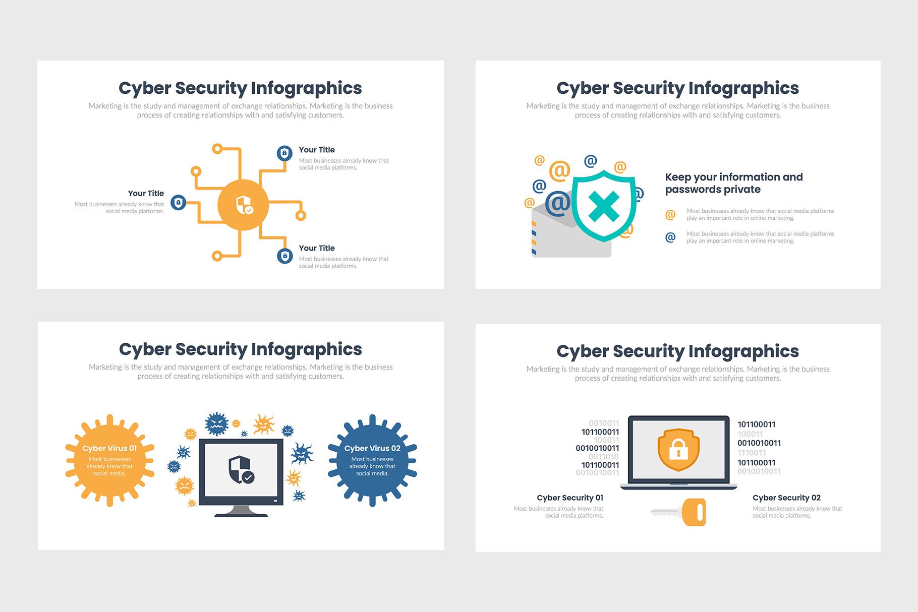 Cyber Security Infographics Powerpoint Template PPTX Keynote Template ...