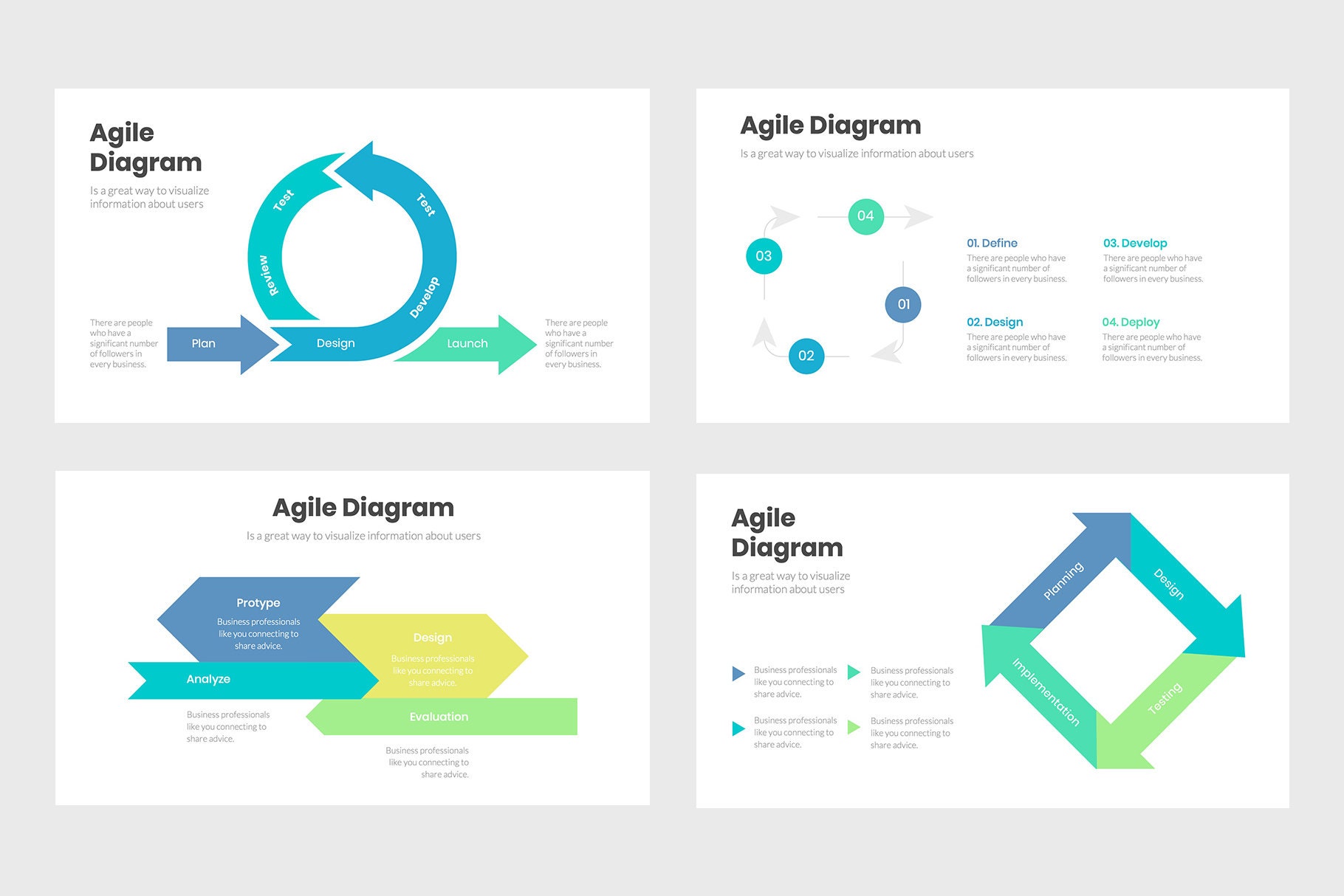 Agile Infographics Powerpoint Template PPTX Keynote Template Google ...