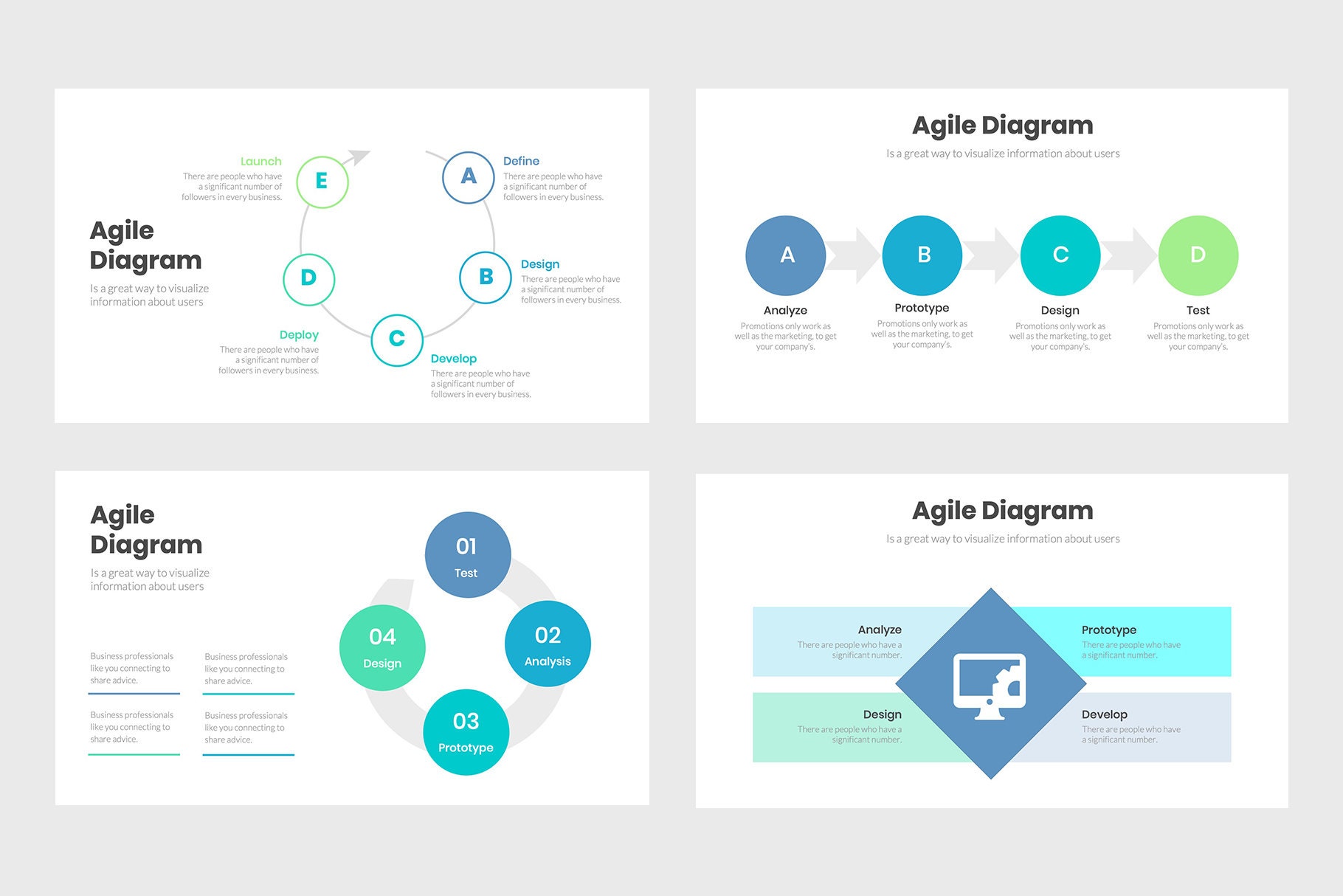 Agile Infographics Powerpoint Template PPTX Keynote Template Google ...