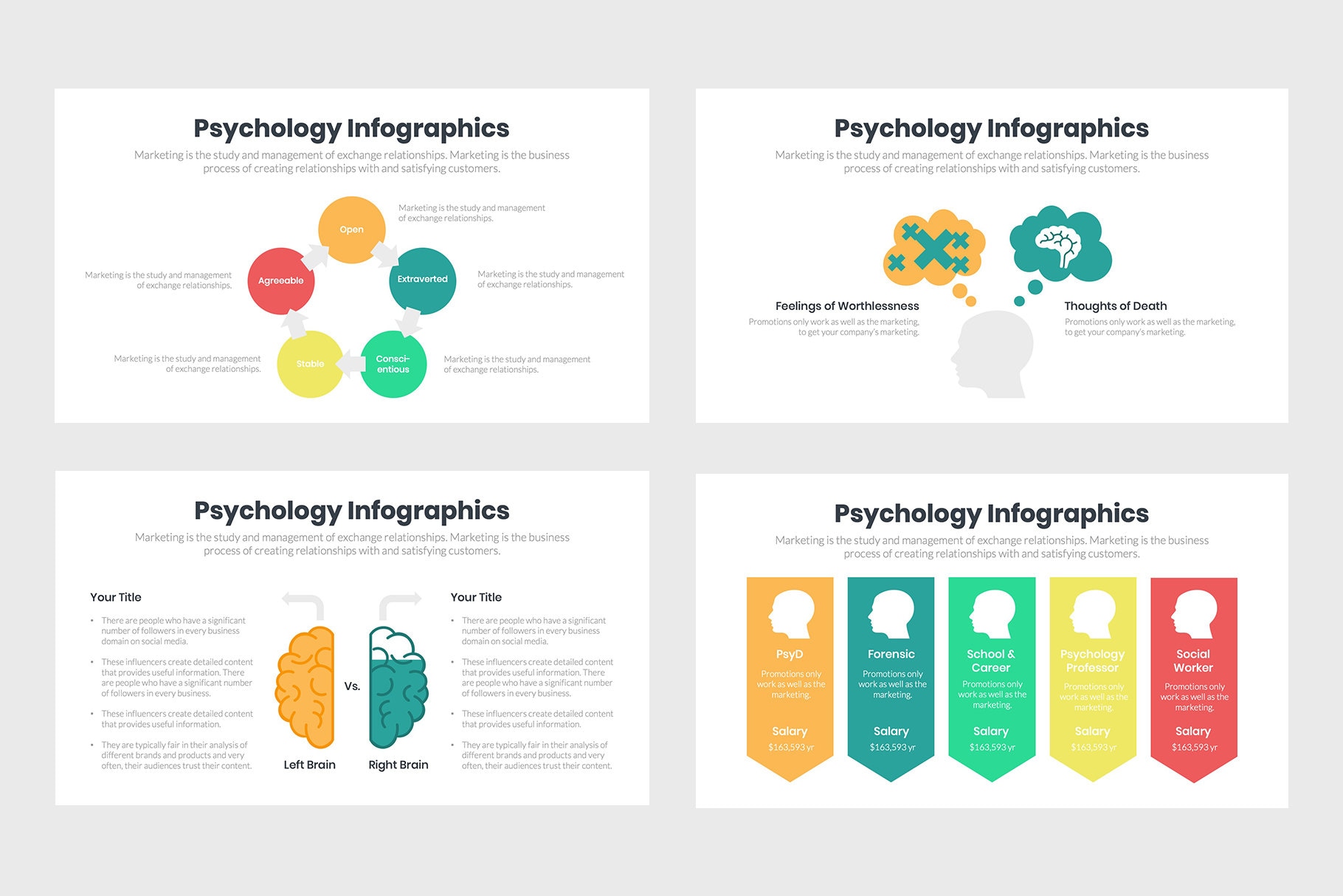 Psychology Infographics Powerpoint Template PPTX Keynote Template ...