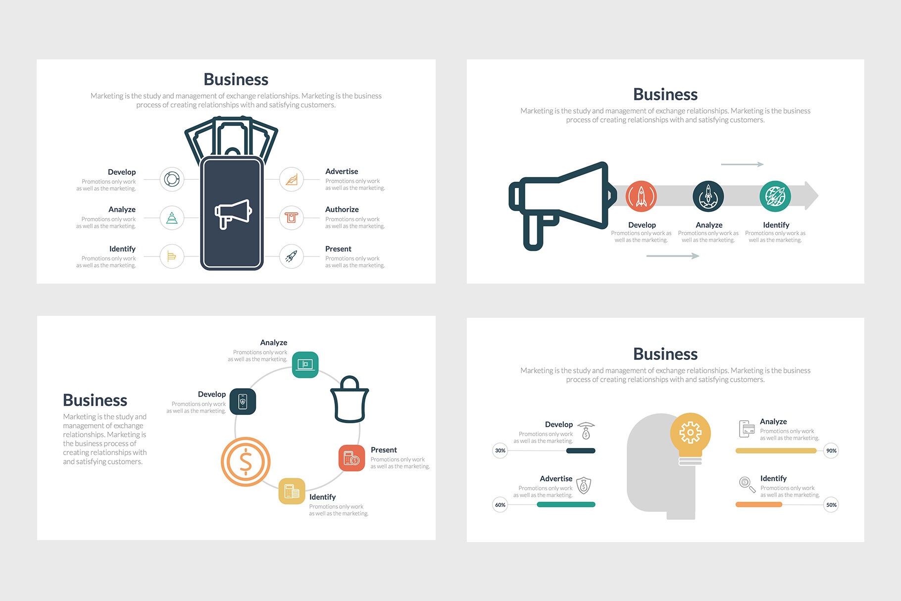 Infografía de negocios / Plantilla de PowerPoint / PPTX / - Etsy España