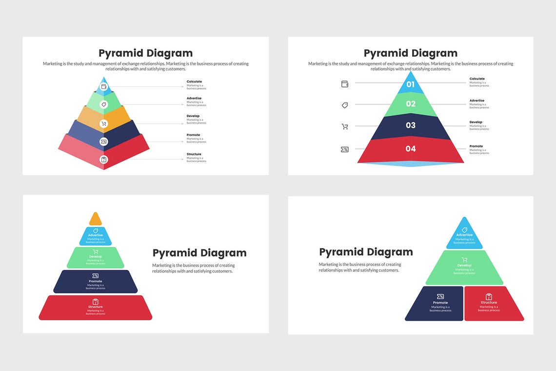 Pyramide Infografiken PowerPoint-Vorlage PPTX Keynote-Vorlage Google ...