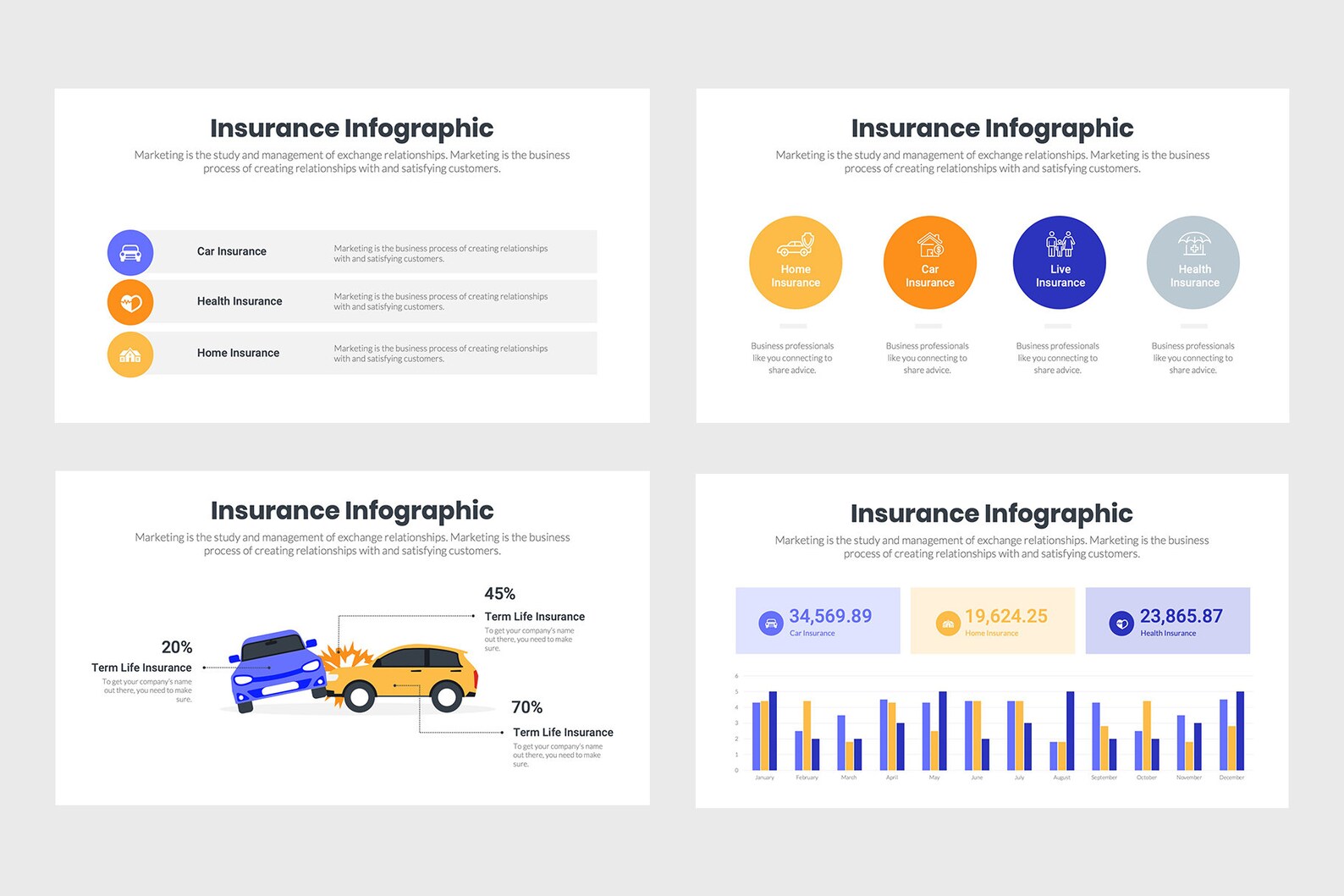 Insurance Infographics Powerpoint Template PPTX Keynote Template Google ...