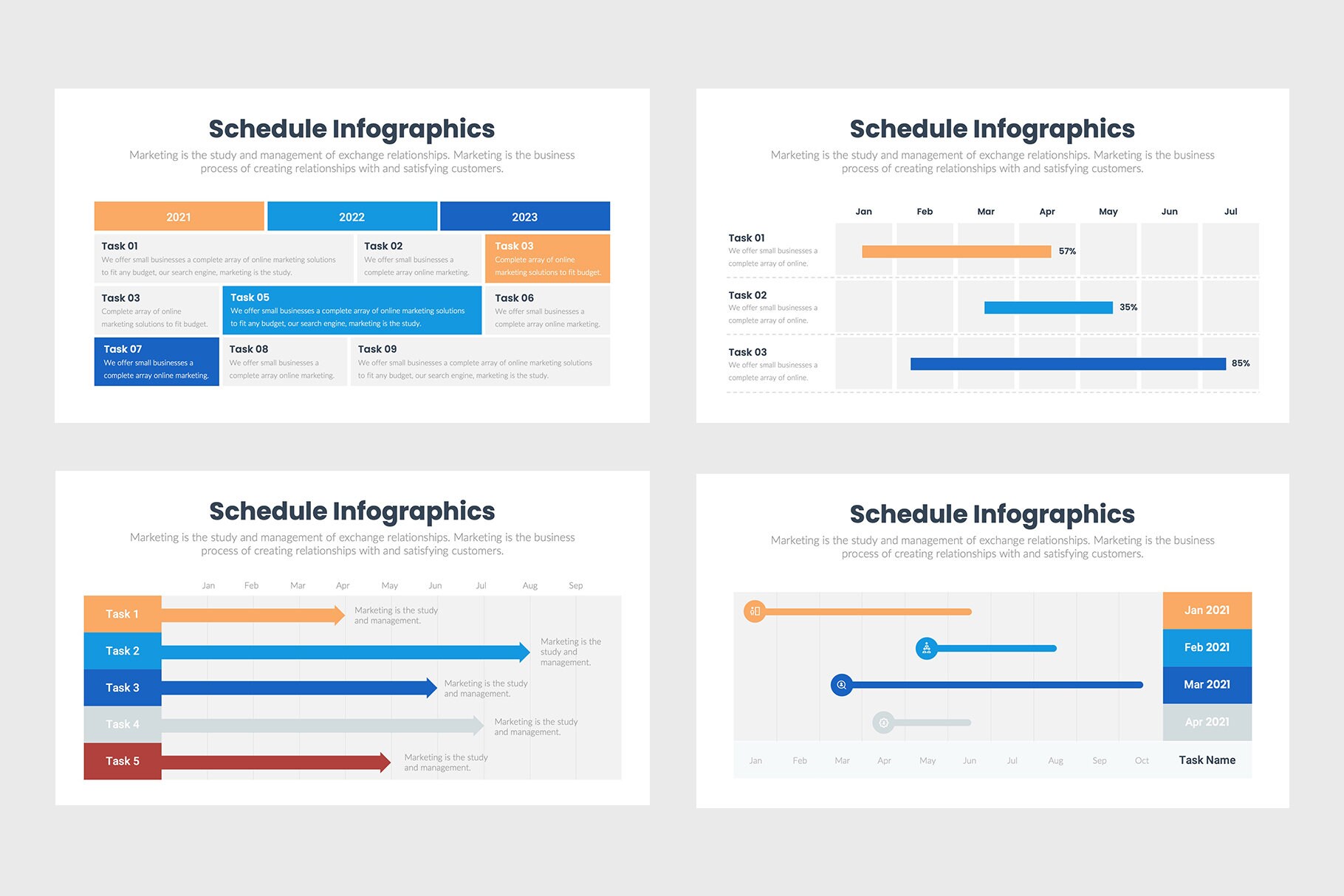 Zeitplan Infografiken PowerPoint-Vorlage PPTX Keynote-Vorlage Google ...