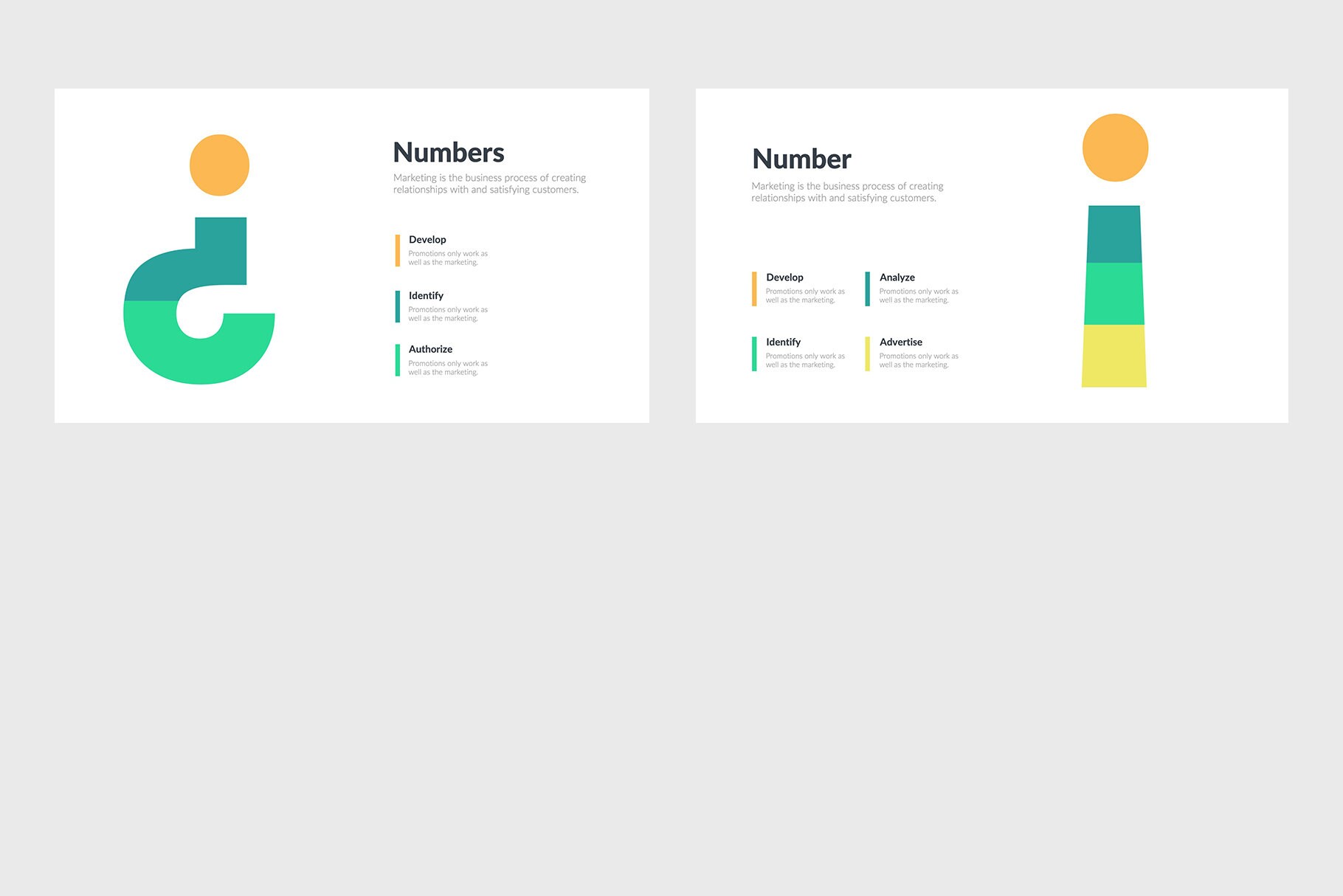 Number Infographics Powerpoint Template PPTX Keynote Template Google ...
