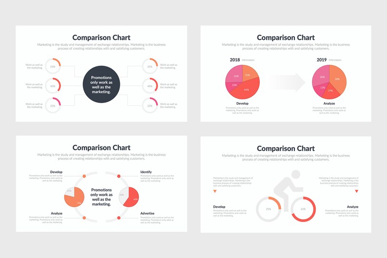 Comparison Charts Infographics Powerpoint Template PPTX Keynote ...
