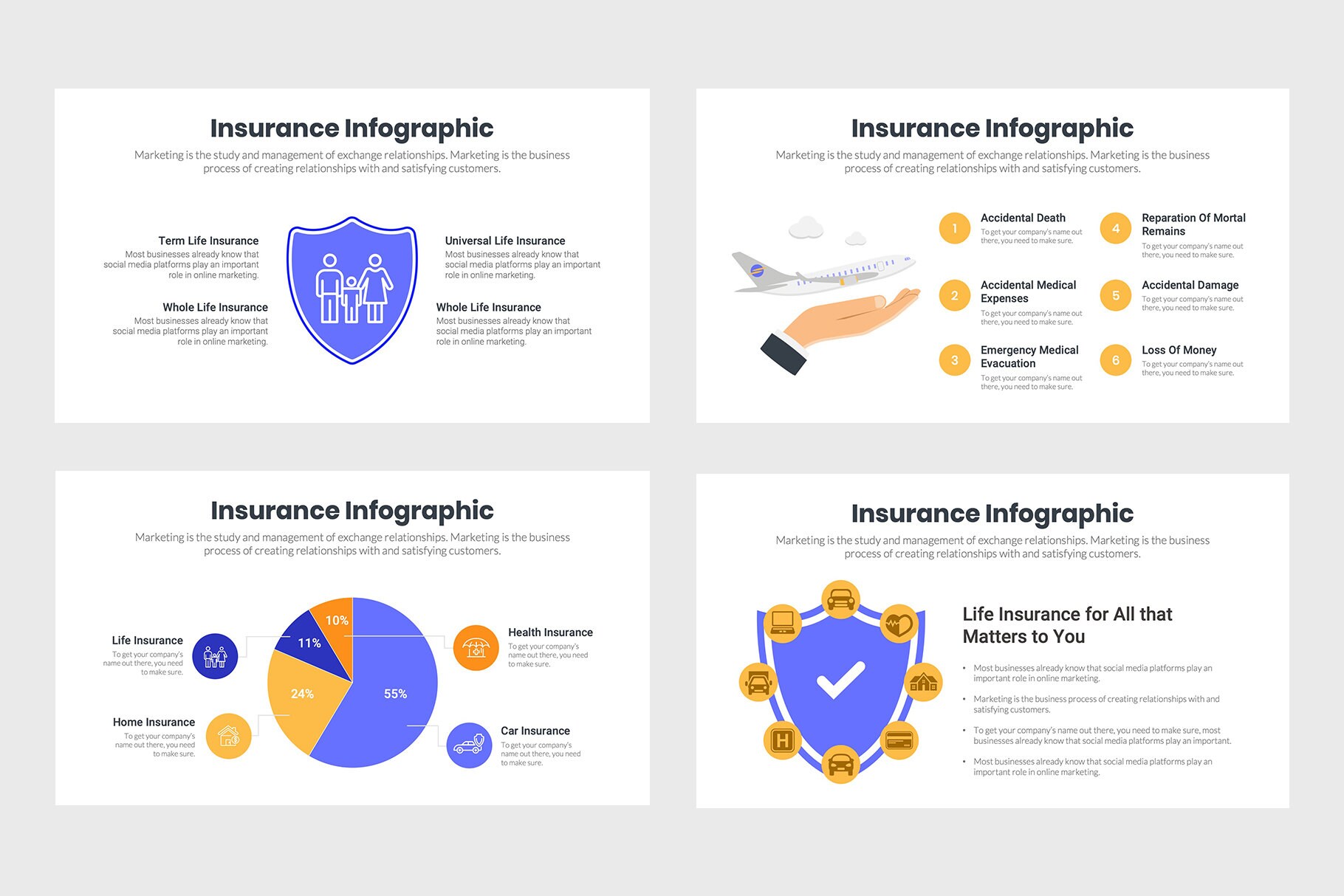 Insurance Infographics Powerpoint Template PPTX Keynote Template Google ...