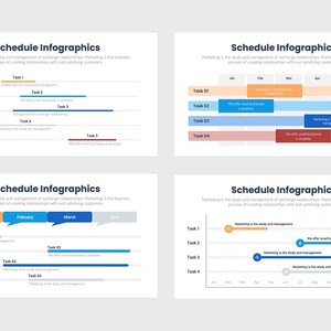 Zeitplan Infografiken PowerPoint-Vorlage PPTX Keynote-Vorlage Google ...