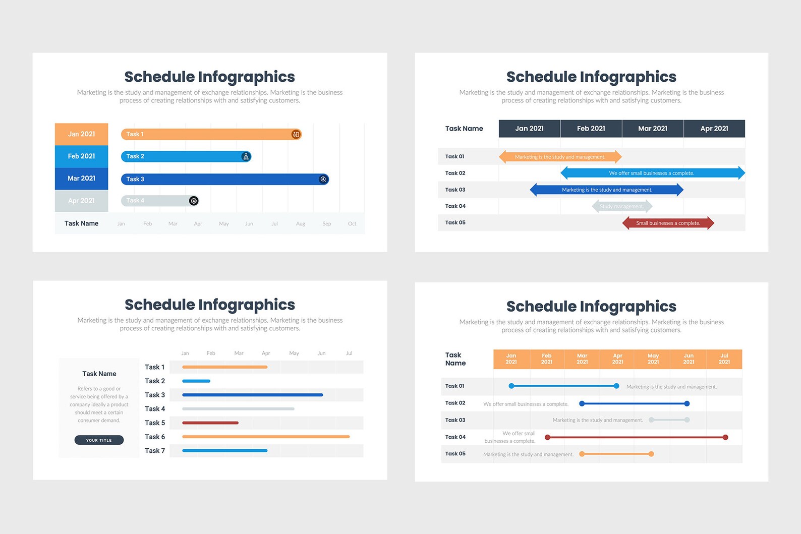 Zeitplan Infografiken PowerPoint-Vorlage PPTX Keynote-Vorlage Google ...