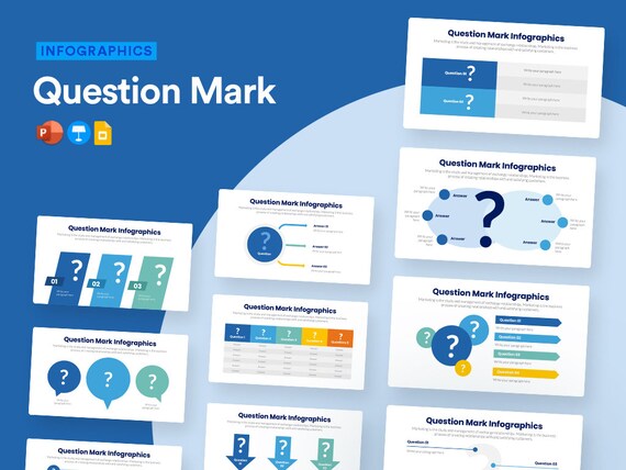 Question Mark Infographics Powerpoint Template PPTX | Etsy