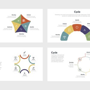 Cycle Infographics Powerpoint Template PPTX Keynote Template Google ...