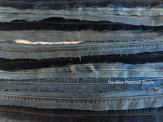 Craft Supplies & Tools Needlepoint Reclaimed Denim Out Seams Sewing ...