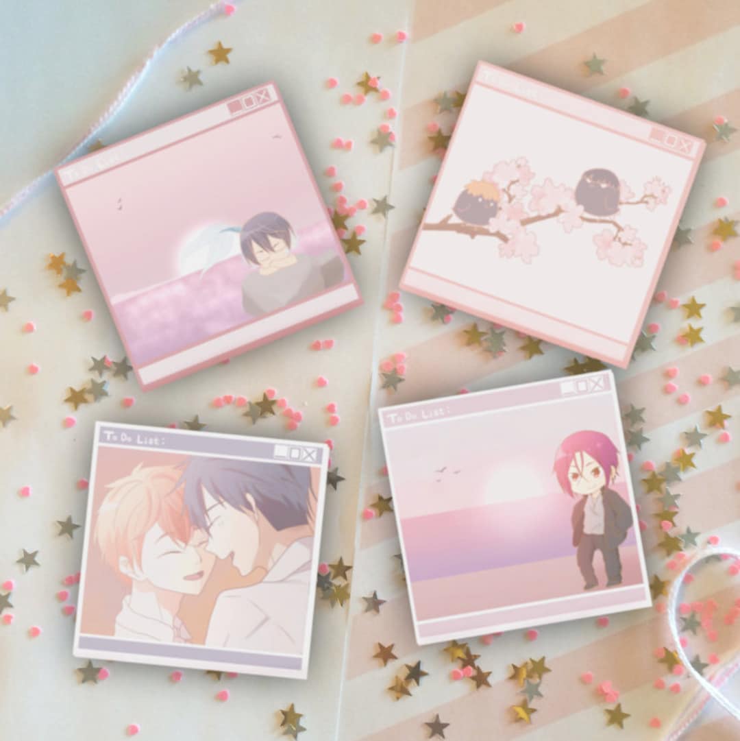 Anime Themed Memo Pads - Etsy