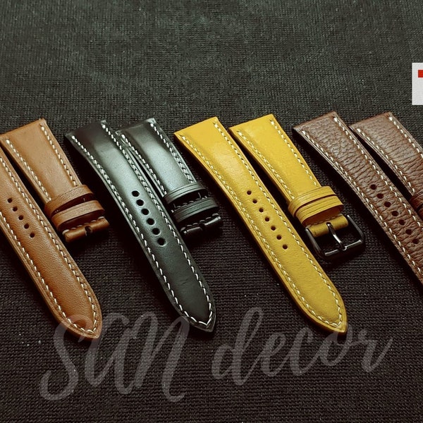 Leather Strap Watch - Etsy