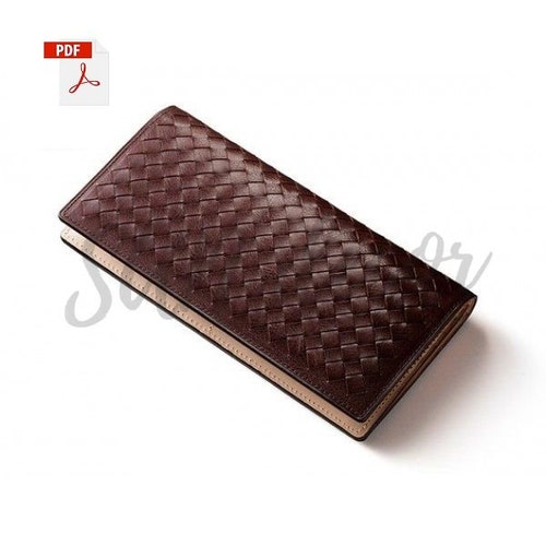 PDF Long Slim Wallet Template Minimalist Wallet Pattern | Etsy