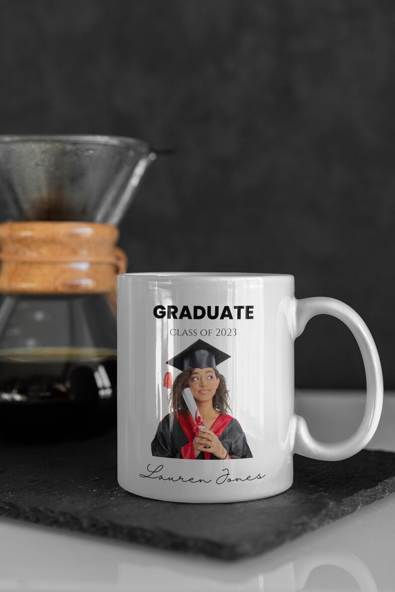 Personalized Graduation Mug, Custom Graduation Photo Mug, Class of 2023 ...