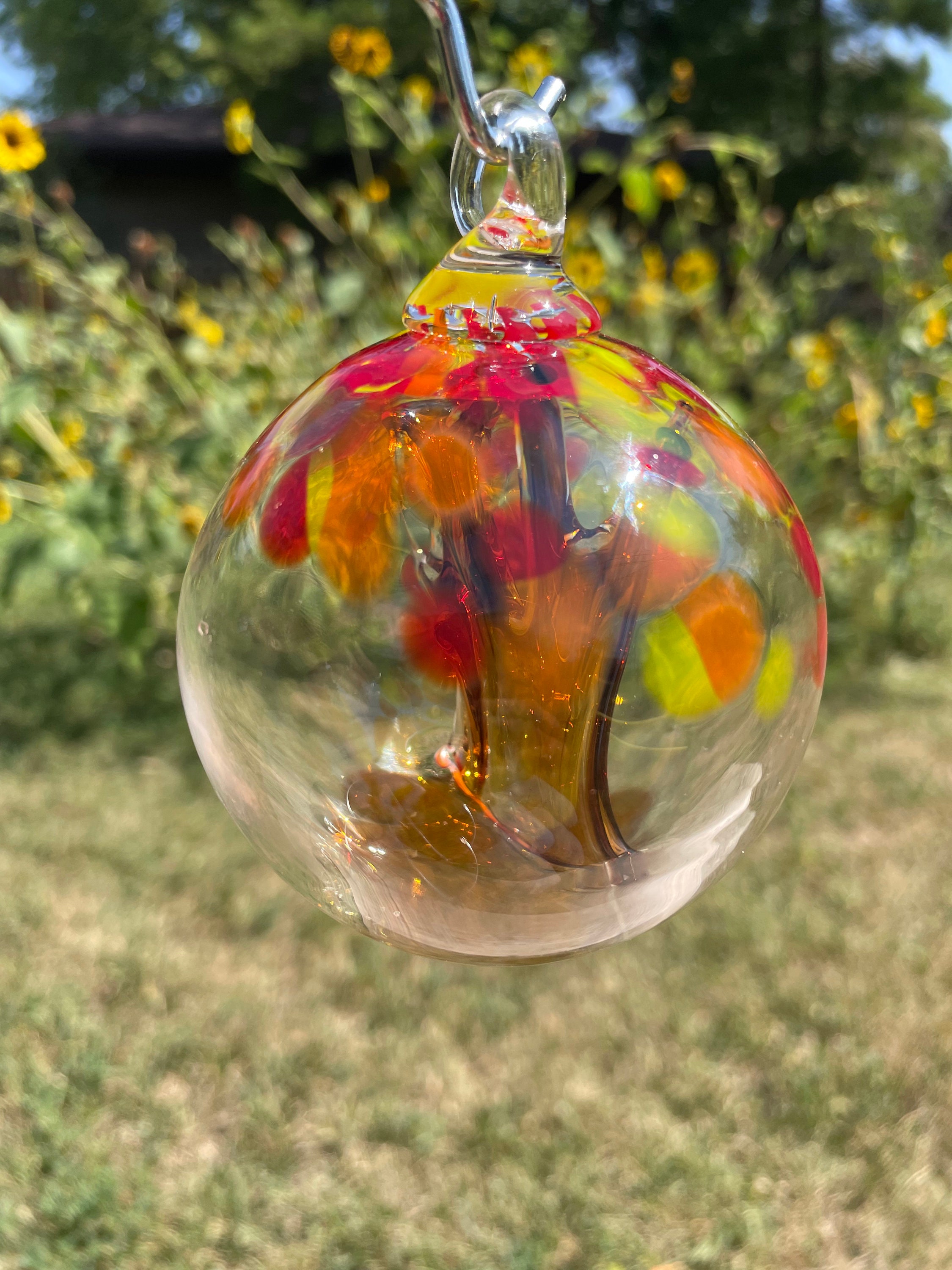 Tree of Life Glass Ornament. Hand Blown Art. Glassblowing ...