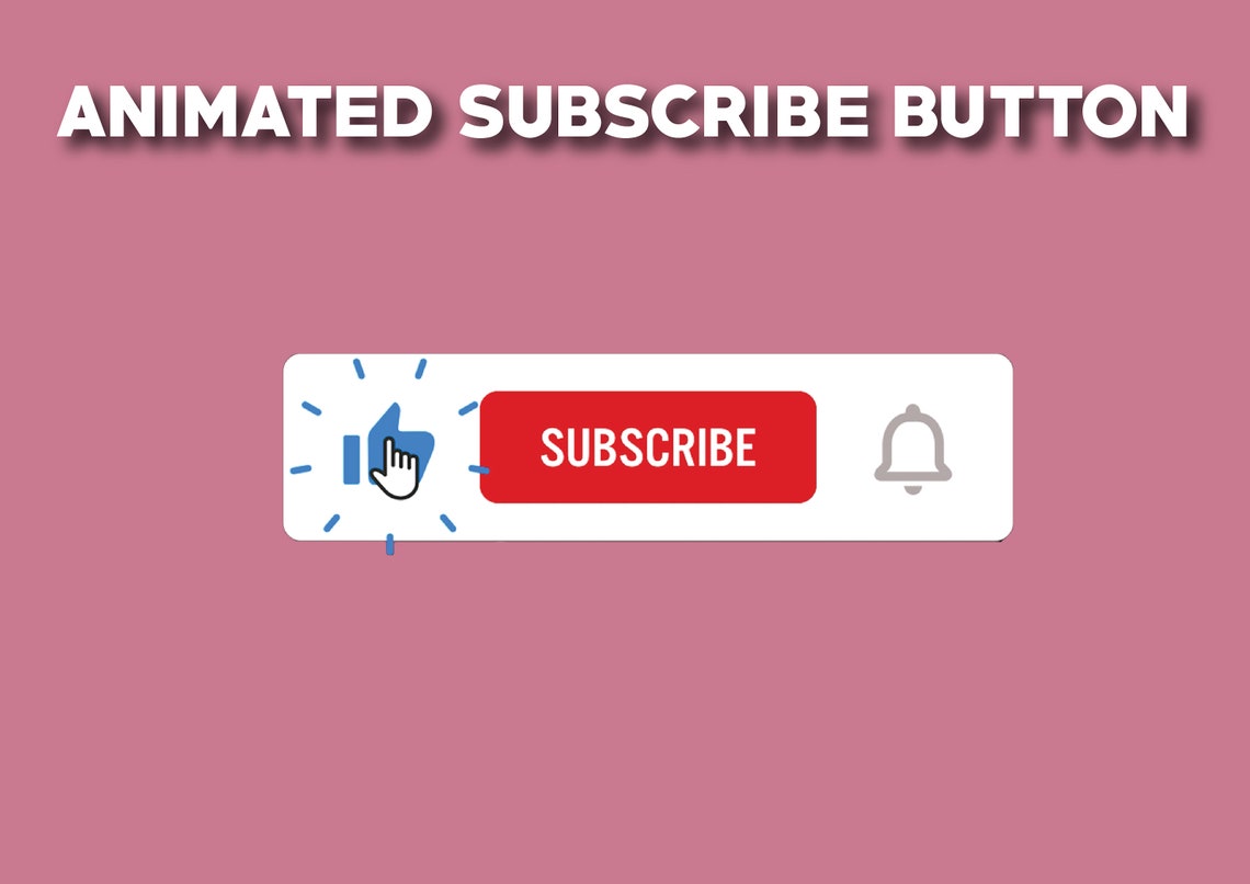 4K Animated Youtube Subscribe Button Overlay for Intro Videos || Green ...