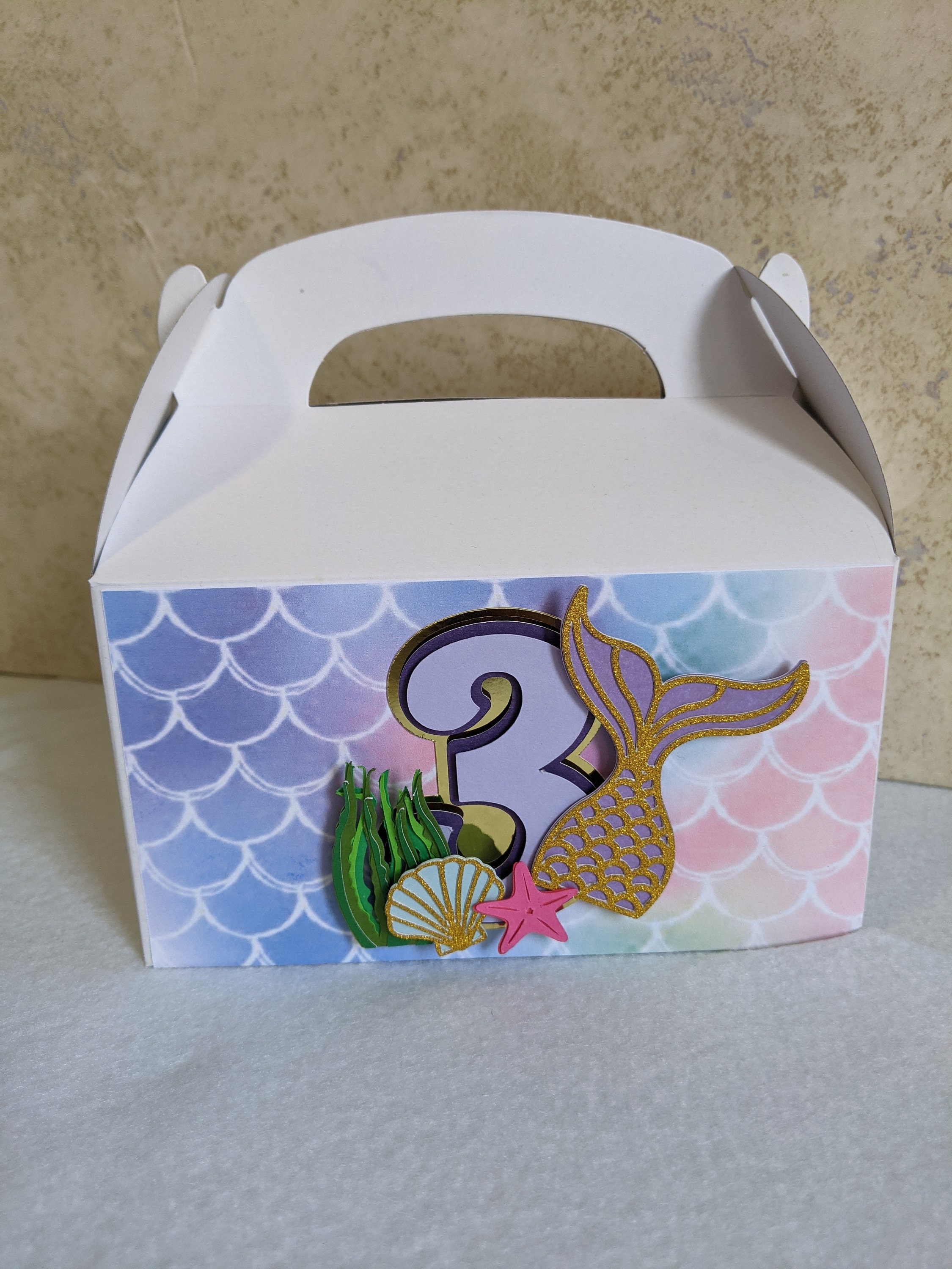 Mermaid Birthday Party Favor Box - Etsy