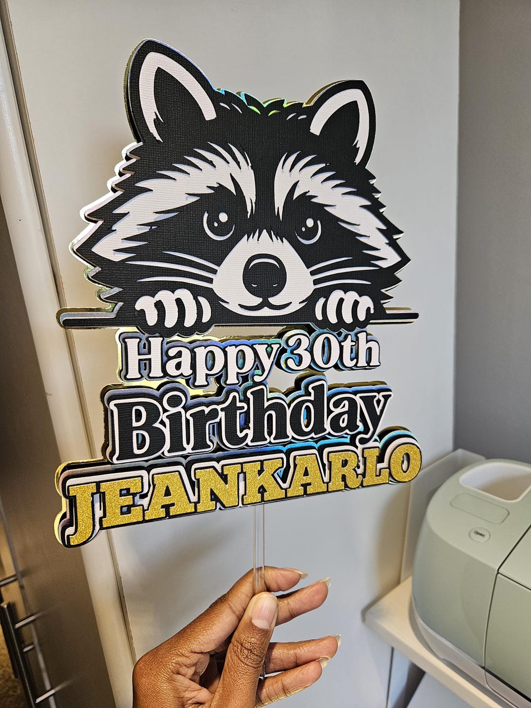 Raccoon Cake Topper, Racoon Birthday Cake Topper, Raccoon Toppers ...