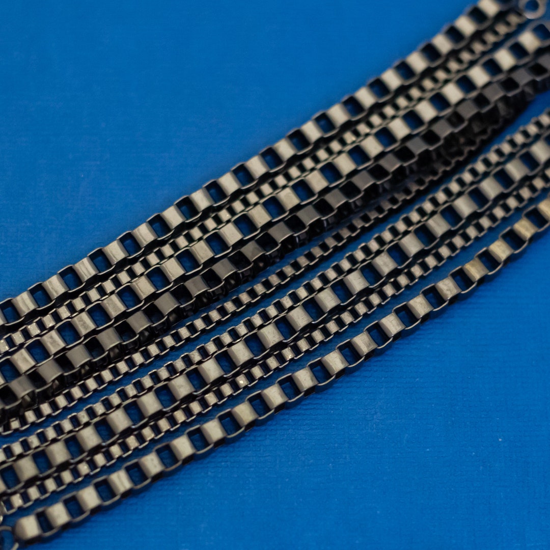 7 Inch, Vintage Multiple Box Chains Silver Tone Bracelet - D40 - Etsy