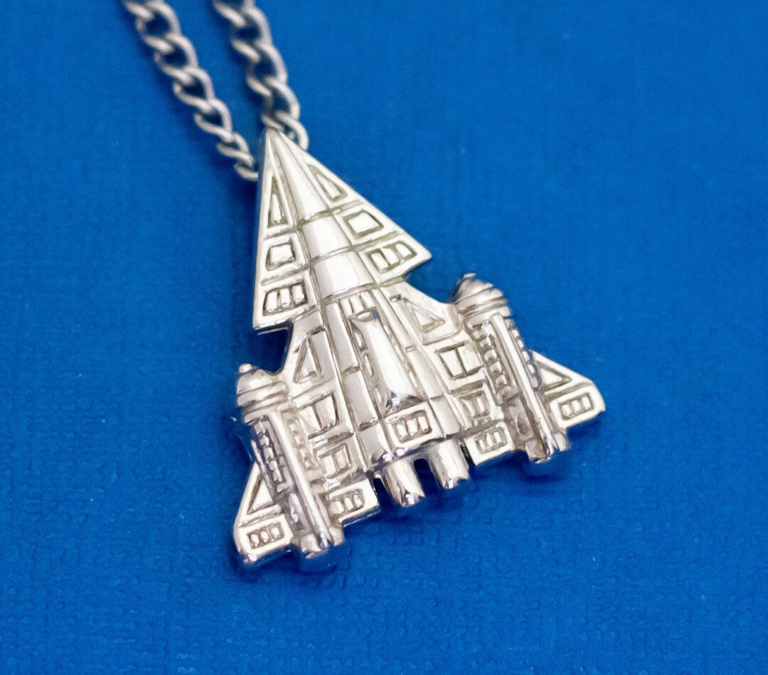 14 Inch, Vintage Choker Necklace, Silver Tone Choker, Rocket Ship ...