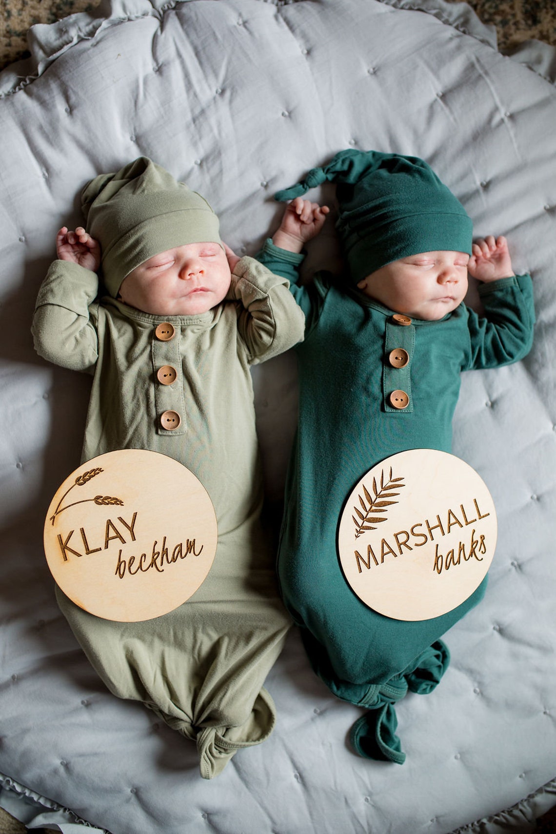 Wooden Baby Announcement Sign Personalized Round Baby Announcement Sign ...