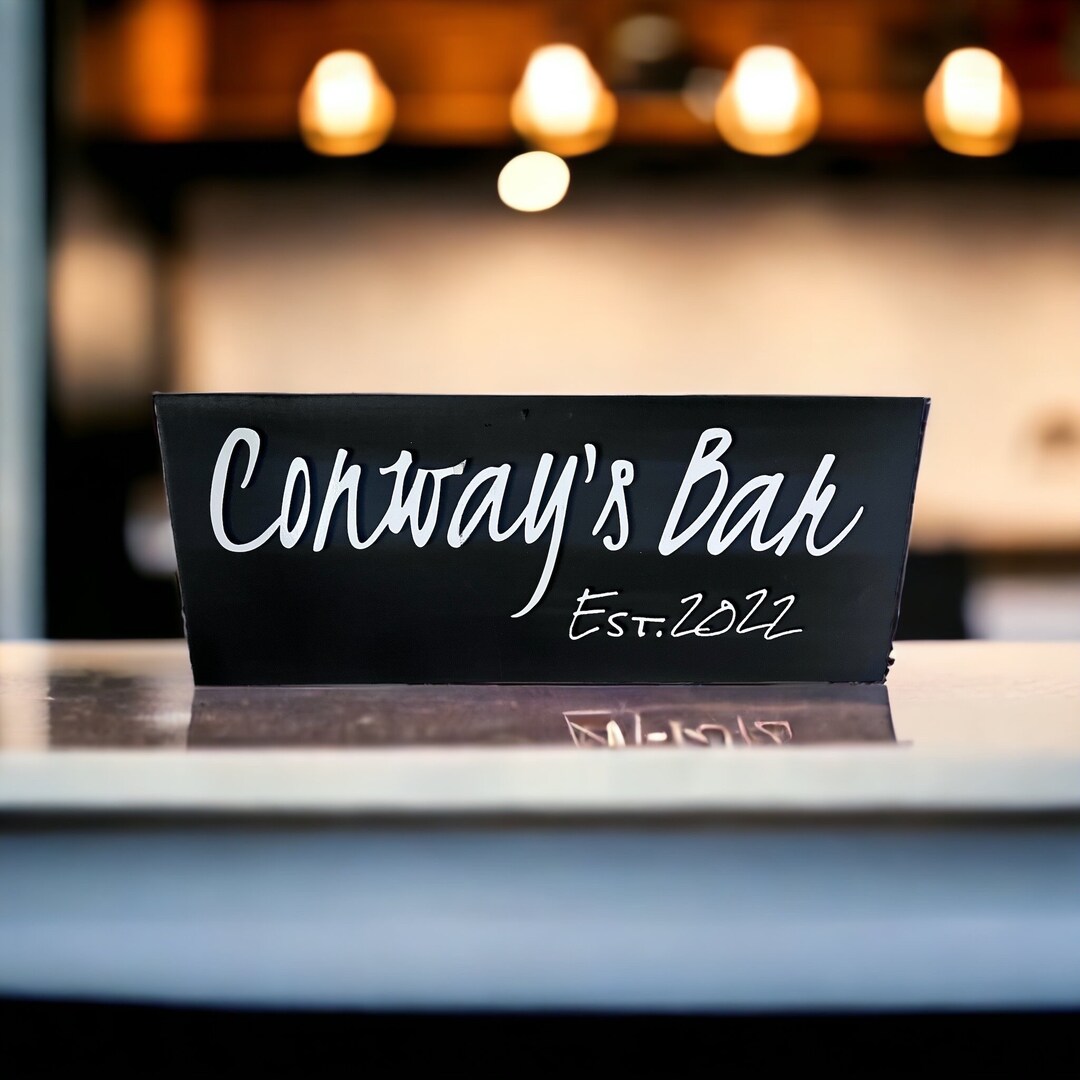 Personalized Bar Sign Custom Bar Sign - Etsy