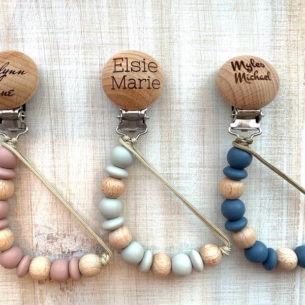 Personalized Pacifier Clip - Etsy
