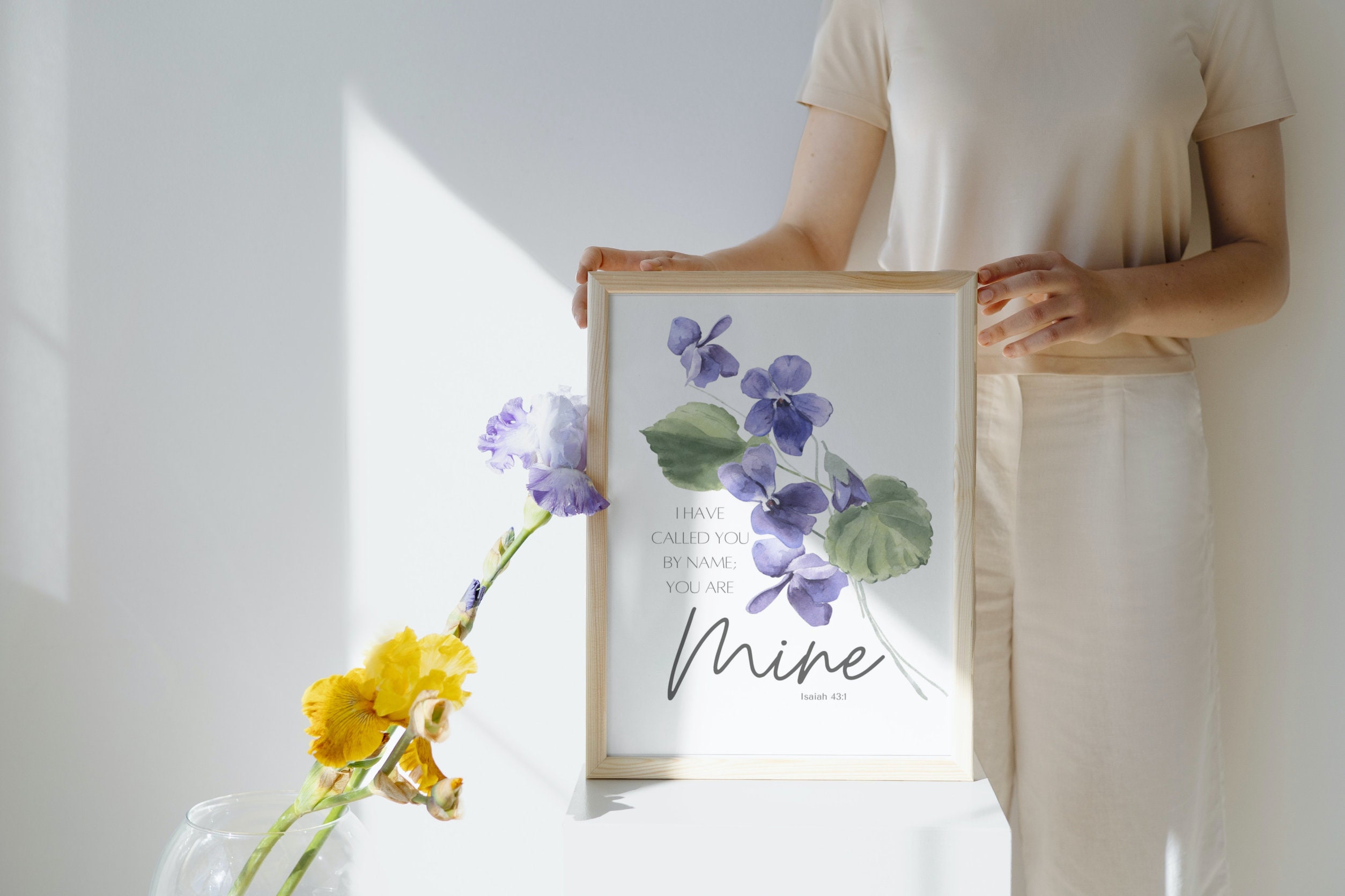 Bible Verse Printable, I Have Called You Print, You Are Mine Art ...
