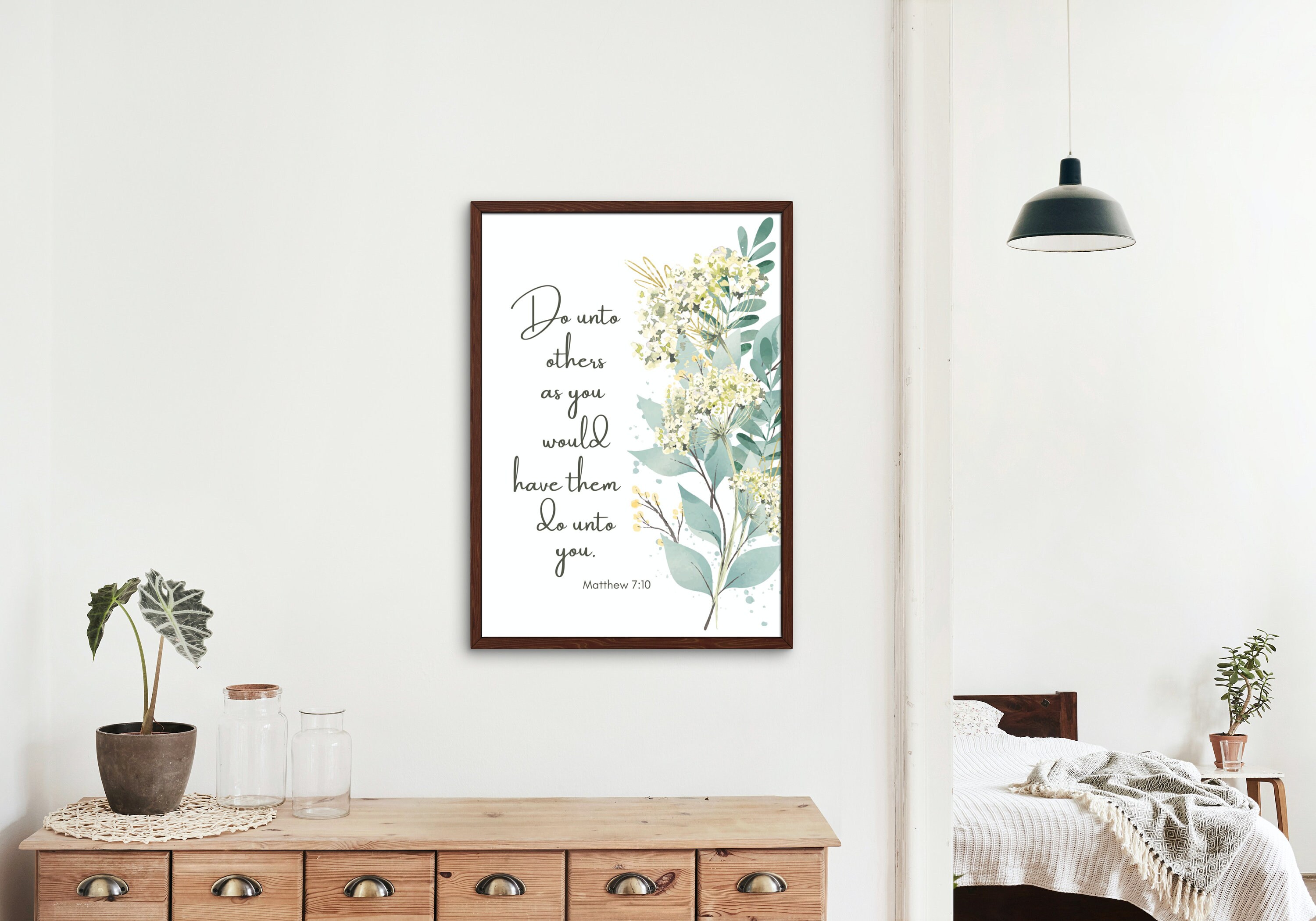 Golden Rule Wall Art, Golden Rule Poster, Golden Rule Print, Matthew 7: ...